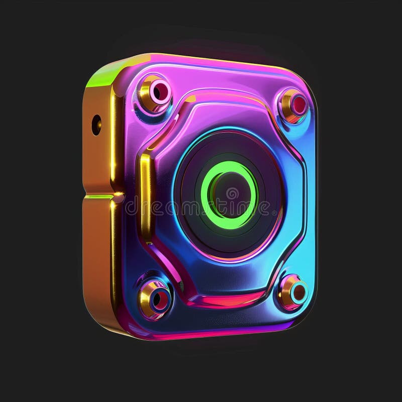 118 3D Model of a Colorful Motion Sensor Icon Realistic and Shiny ...