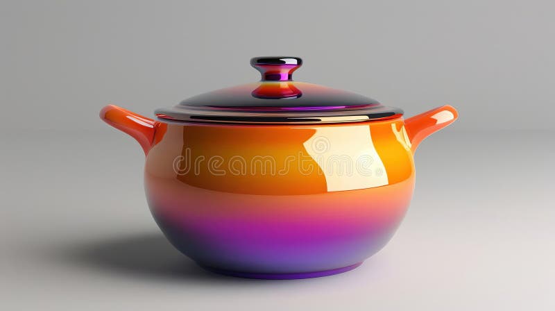 88 3D Model of a Colorful Pot Icon Realistic and Shiny Illustration ...