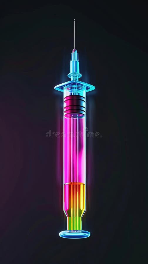 43 3D Model of a Colorful Syringe Icon Realistic and Shiny Illustration ...