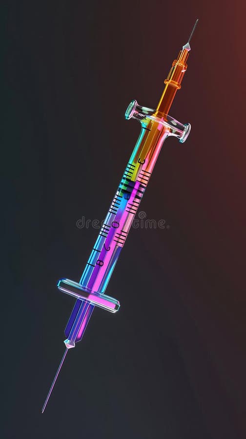 43 3D Model of a Colorful Syringe Icon Realistic and Shiny Illustration ...