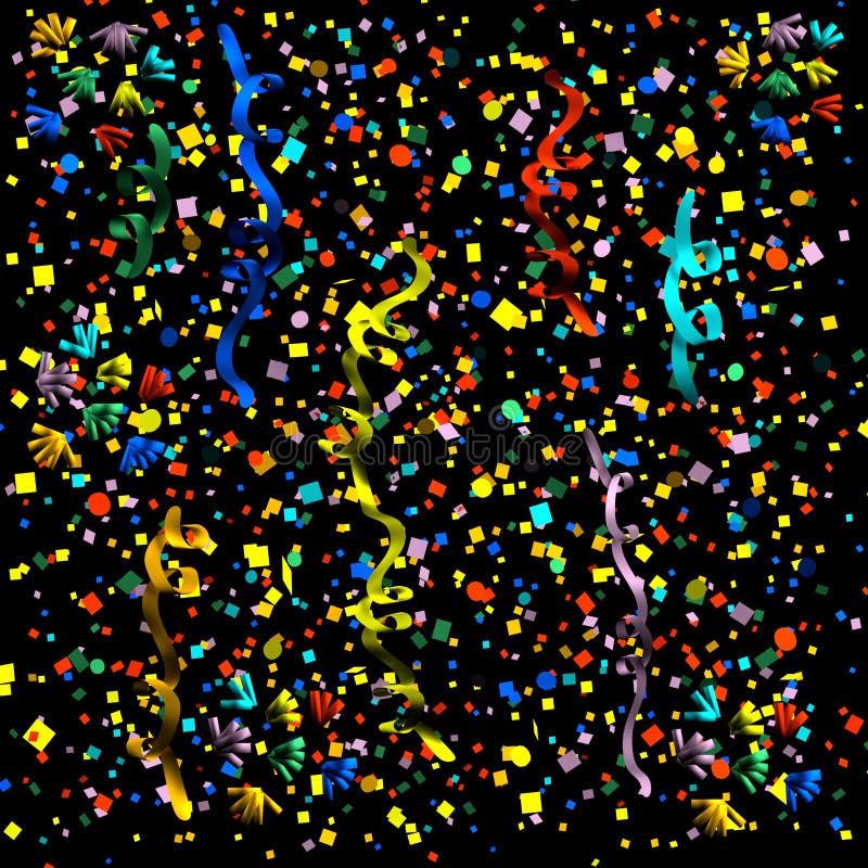 3d model of confetti stock illustration. Illustration of realistic ...