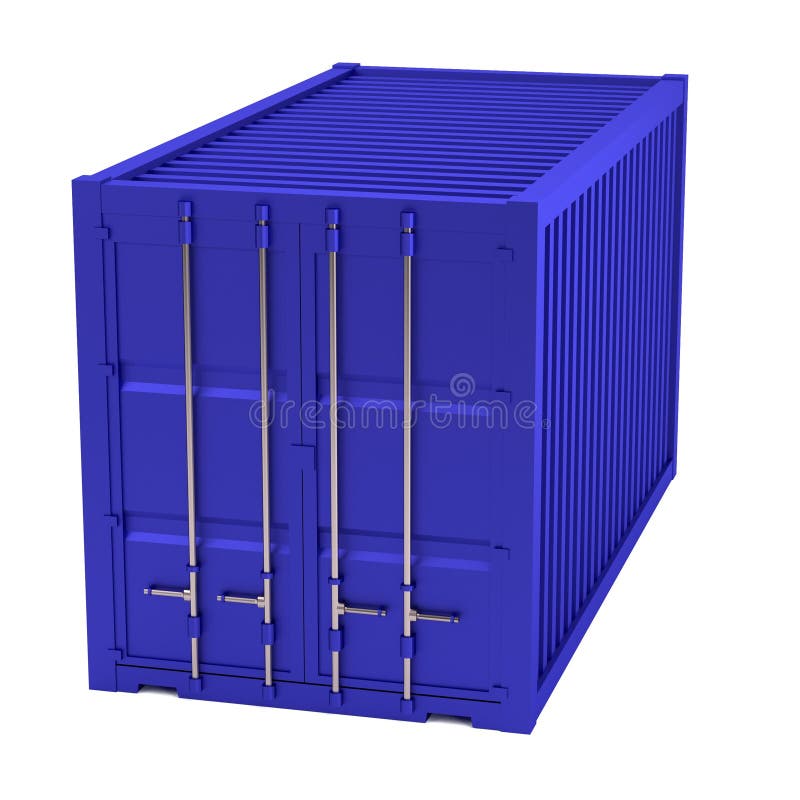 3d model of container stock illustration. Illustration of model - 37808122