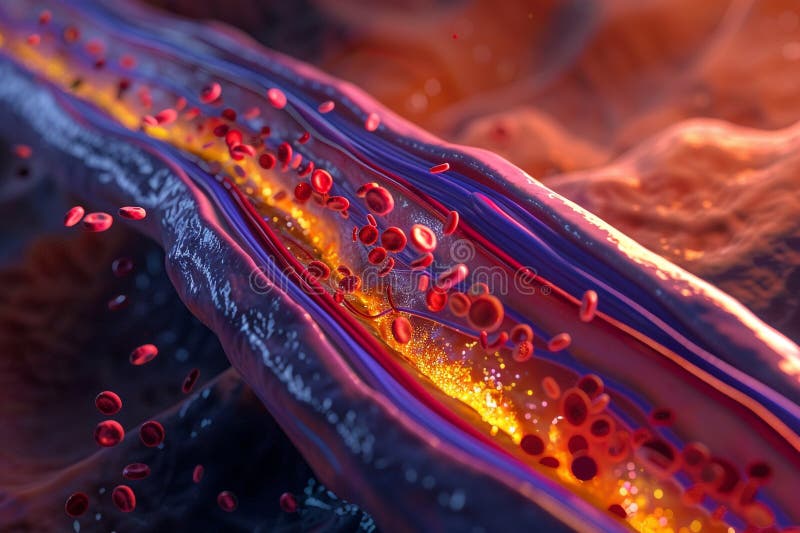 3D Model of a Coronary Artery Showing the Progression of ...