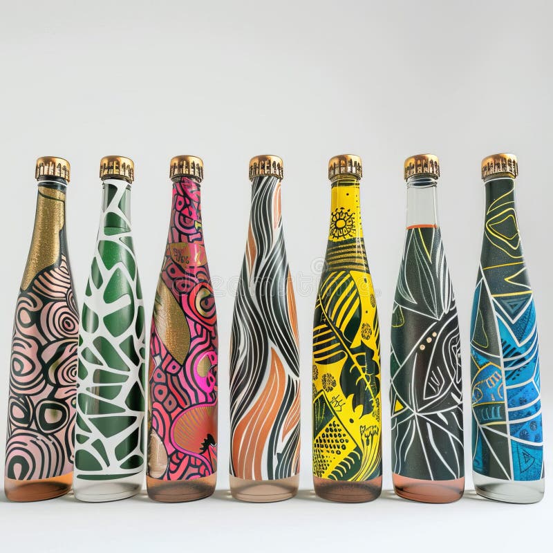 3D Model of Custom Printed Bottle Labels and Shrink Sleeves for ...