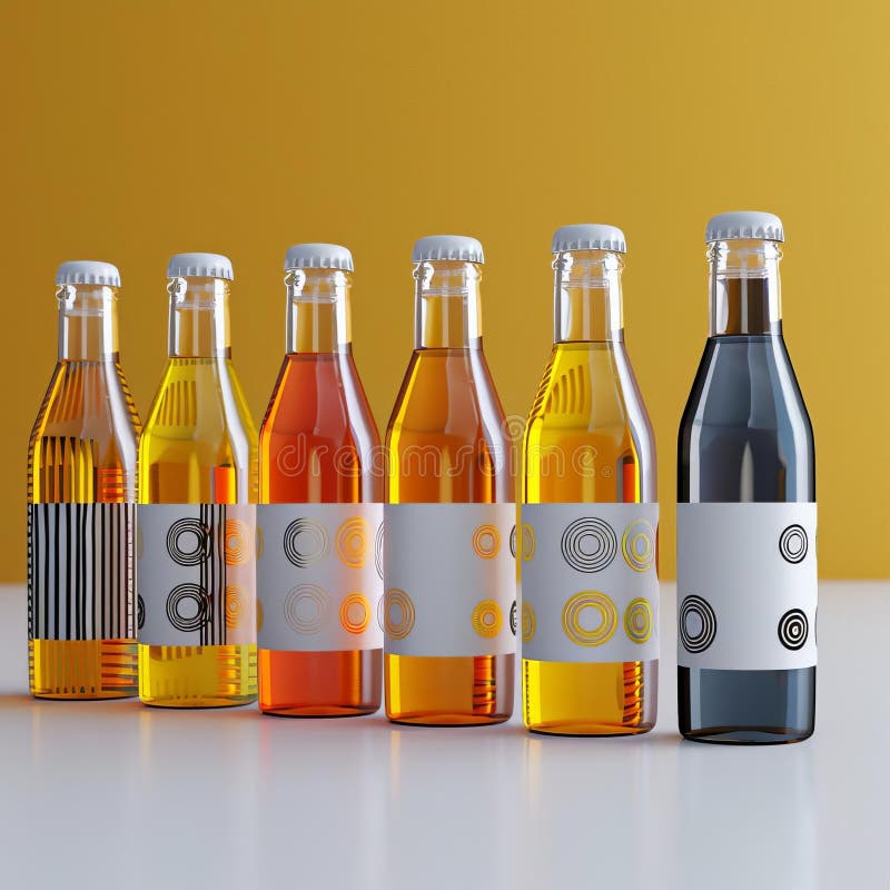 3D Model of Custom Printed Bottle Labels and Shrink Sleeves for ...