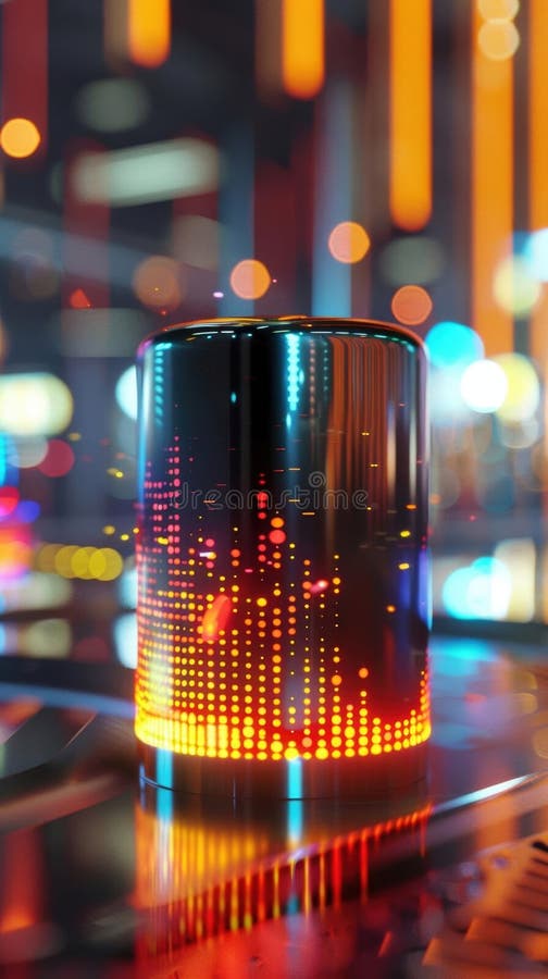 3D Model of a Data Monitoring Icon with a Bold Colorful Design and ...