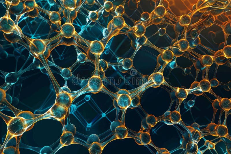 A 3D Model Depicting the Intricate Arrangement of Atoms in a Molecule ...