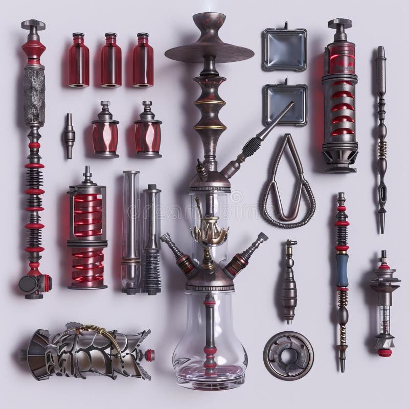 3D Model of Detachable and Modular Hookah Components for Easy Cleaning ...