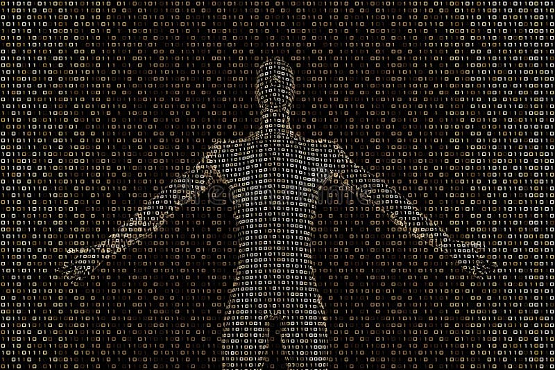 Digital Person stock vector. Illustration of eps10, cyber - 22567008