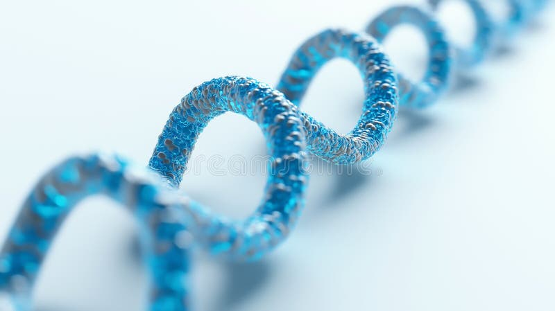 3D Model of a DNA Double Helix, Showing Its Detailed Structure Stock ...