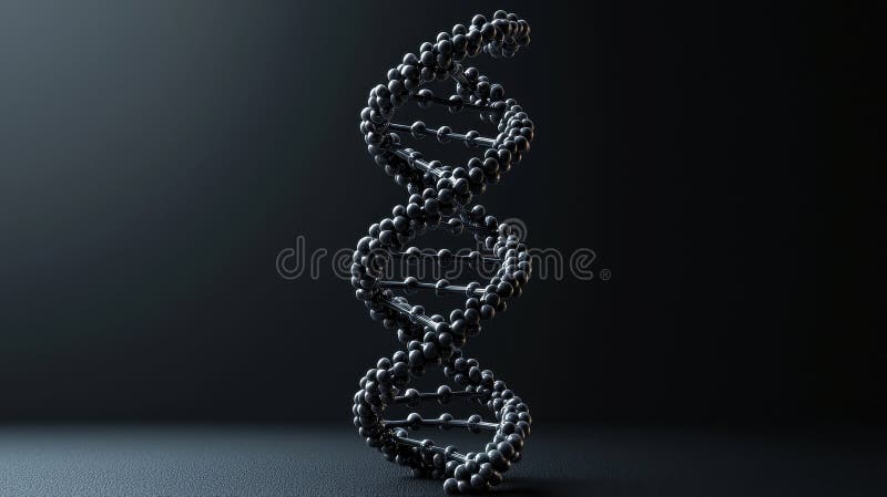 3d Model of a Dna Double Helix Structure with Connected Strands ...