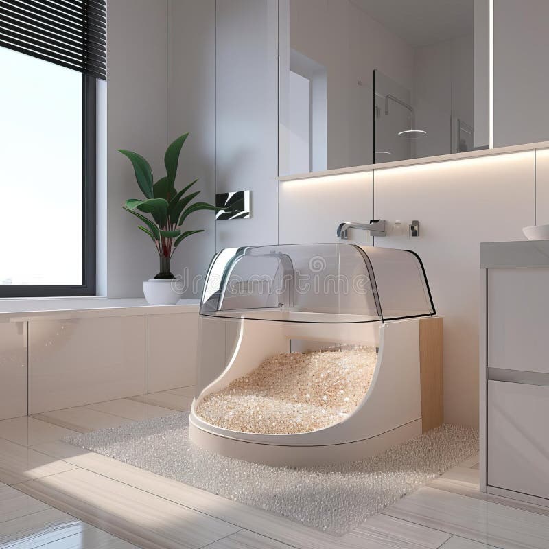 3D Model of Dustfree and Lowtracking Crystal Litters for less Mess ...