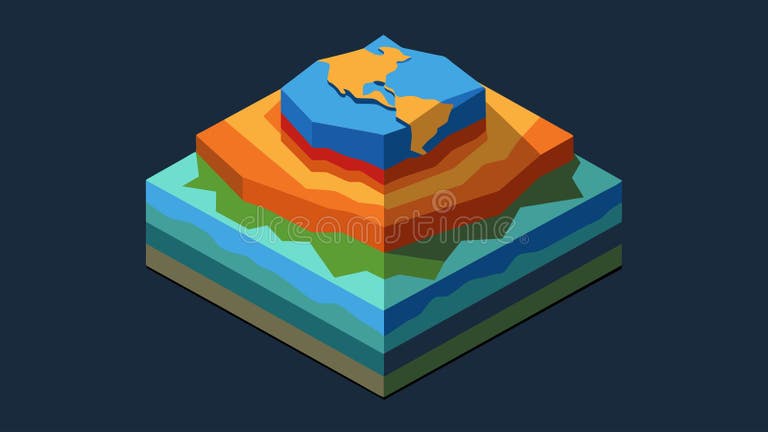 A 3D Model of the Earths Layers Created Using Data Layers Collected ...