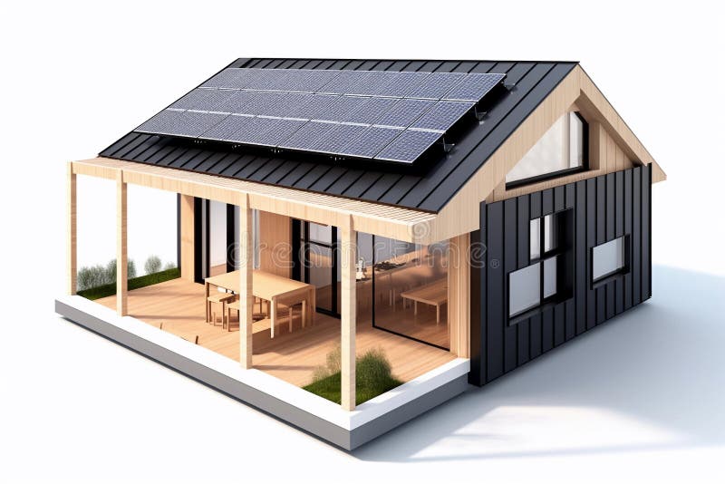 3d House Solar Panels Stock Illustrations – 1,862 3d House Solar Panels ...