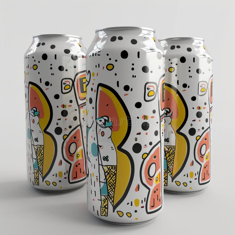 3D Model of Eyecatching Craft Beer Can with Bold Colors and Graphics ...