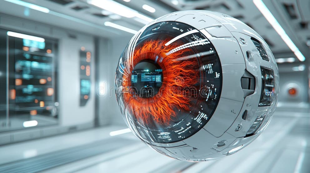 3D Model Features Intricate Rendering of Human Eye Highlighting Retina ...