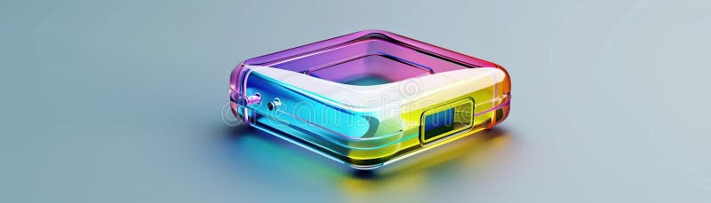110 3D Model of a Glossy Colorful Modem Icon for Internet Stock ...