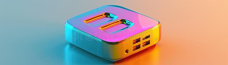 110 3D Model of a Glossy Colorful Modem Icon for Internet Stock ...