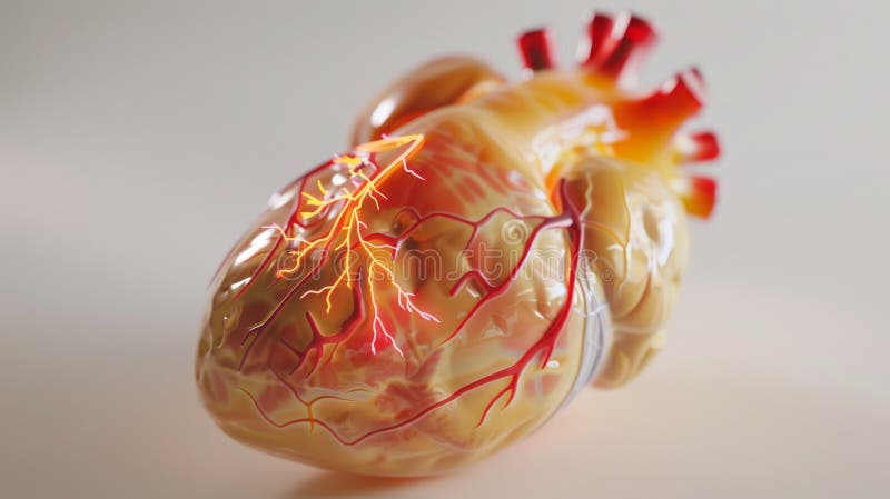 3D Model of Heart Arrhythmia with Highlighted Electrical Activity for ...