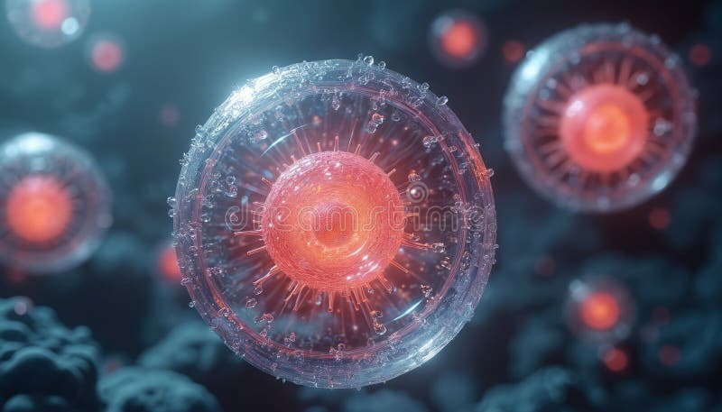 3D Model Human Cells, Complex Structures, Organelles. Cell Membrane ...