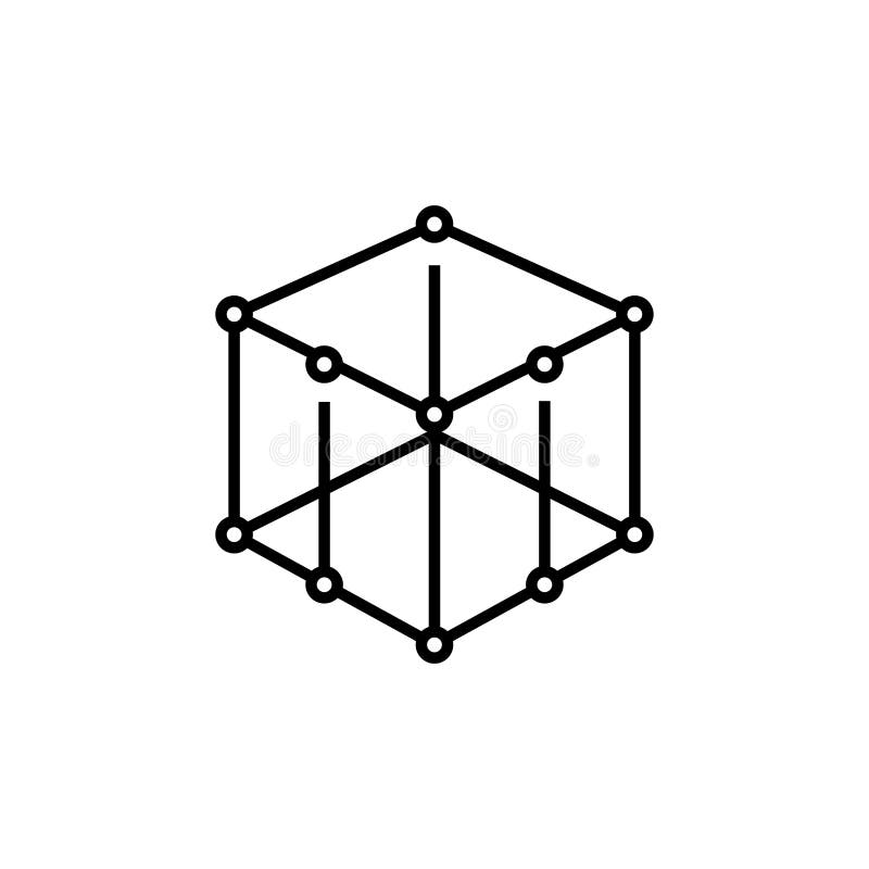 3d Model Icon. Printing Vector Illustration Stock Vector - Illustration ...