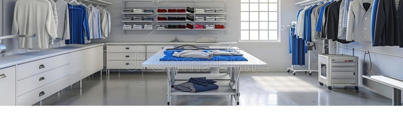 3D Model of Ironing and Pressing Service with Specialized Equipment and ...