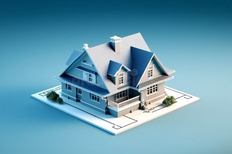 3d Model, Layout of an Eco-friendly, Energy-efficient House. Energy ...