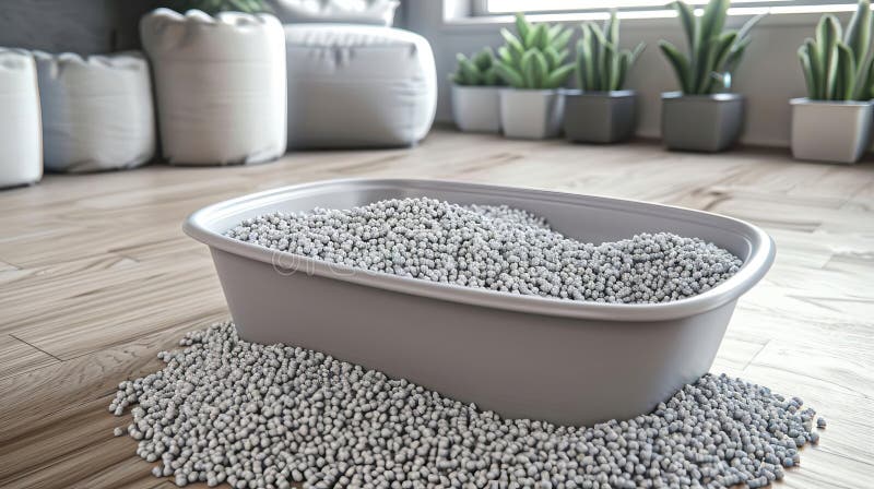 3D Model of Low Dust and Hypoallergenic Cat Litter for Sensitive ...