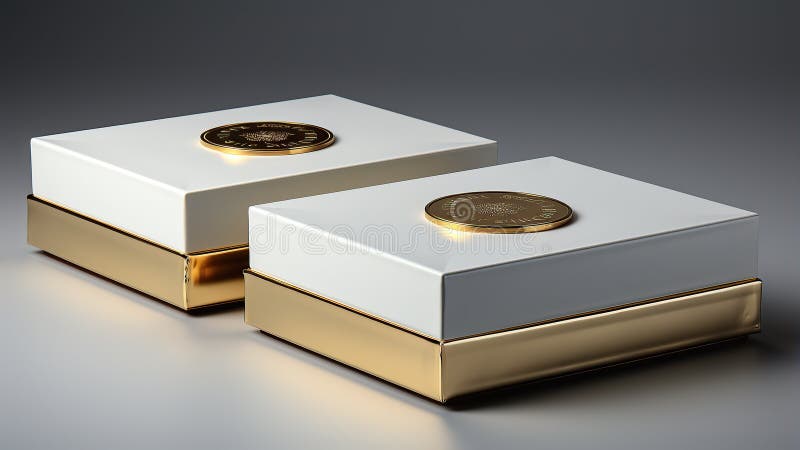 3D Model Mockup Gift Box Ads and Prints - Generative AI Stock ...