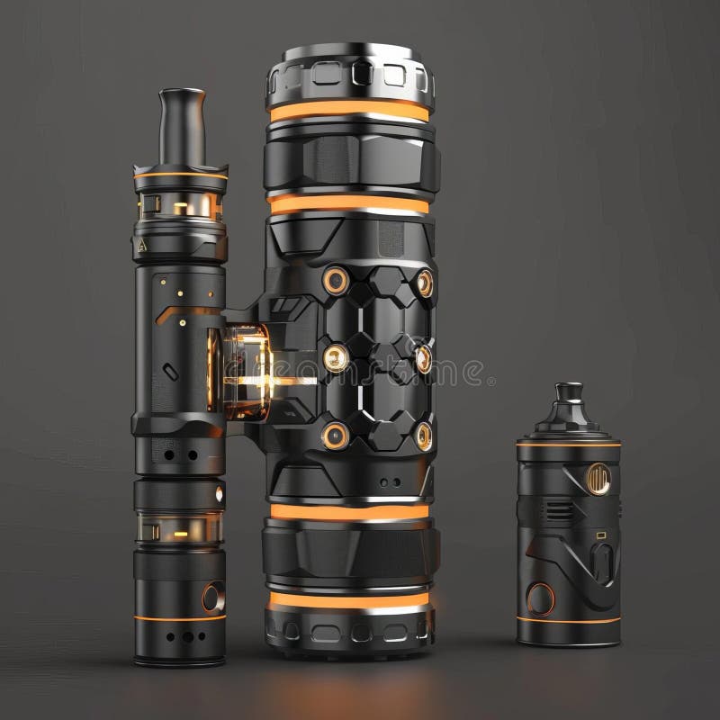 3D Model of Multifunctional Allinone Vape Device with Tank and Mod ...