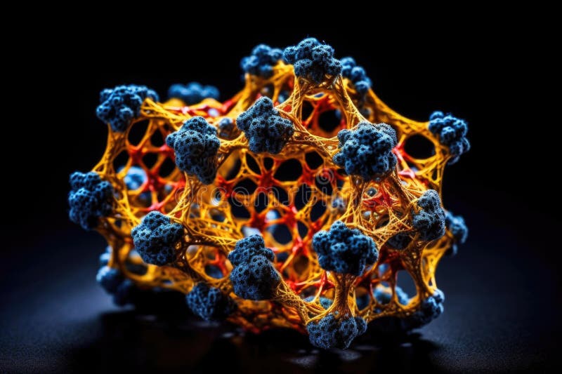 3-d Model of Nanomaterial with Unique and Intricate Structure Stock ...