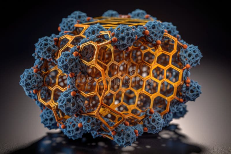 3-d Model of Nanomaterial with Unique and Intricate Structure Stock ...