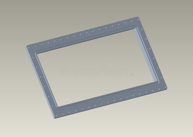 3d Model, Frame, Perspective Geometry Stock Illustration - Illustration ...