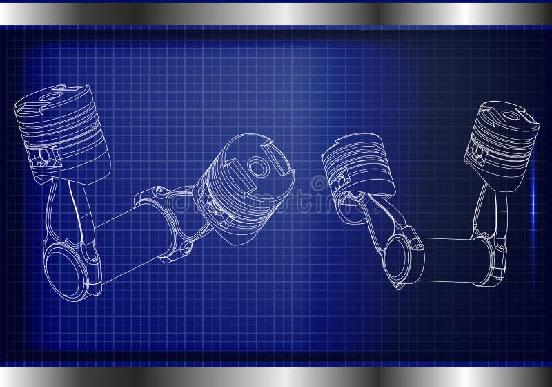 3d model of piston stock vector. Illustration of metal - 112612863