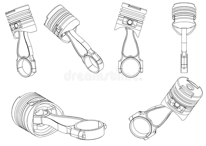 Piston Drawing Stock Illustrations – 2,917 Piston Drawing Stock ...