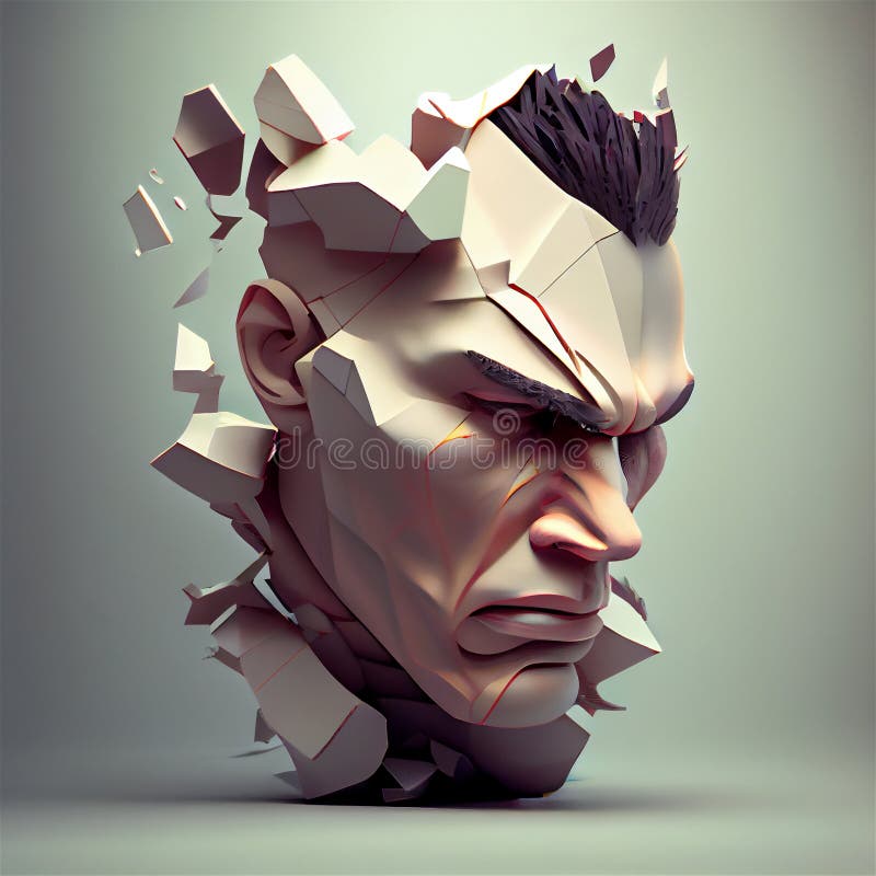 3D Model Plaster Statue Sculpture, Generative AI Stock Illustration ...