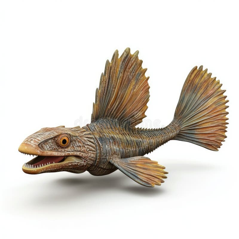 Prehistoric Fish, Ancient Marine Reptile, Extinct Sea Creature Stock Illustration - Illustration ...