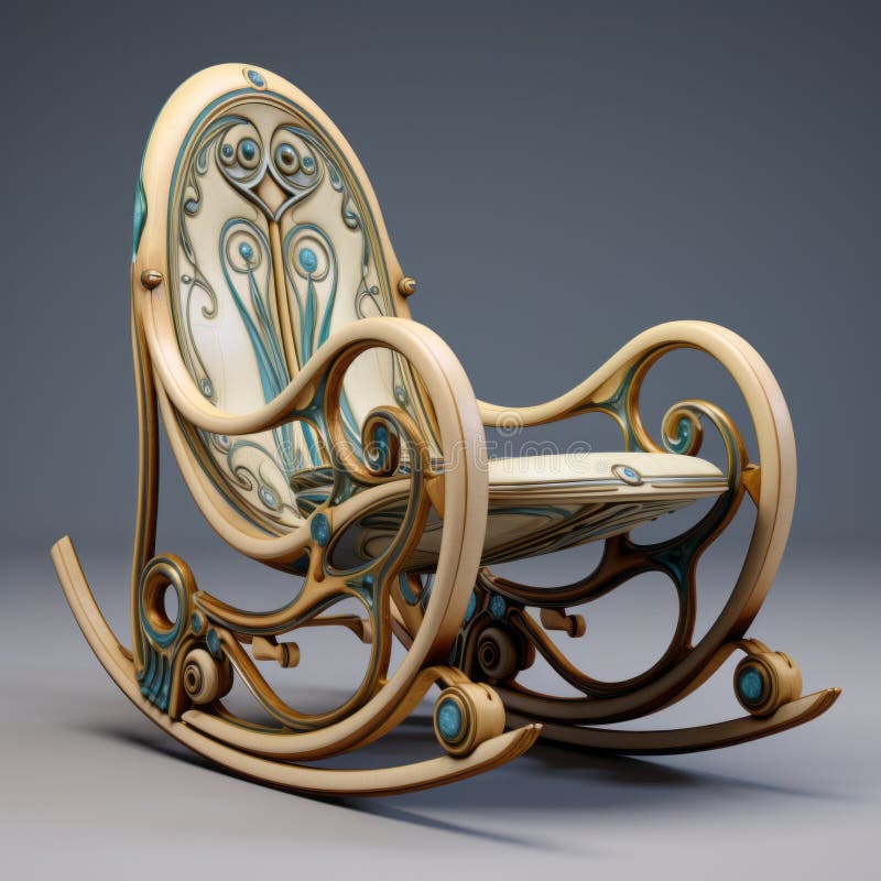 Blue Rocking Chair Stock Illustrations – 637 Blue Rocking Chair Stock ...