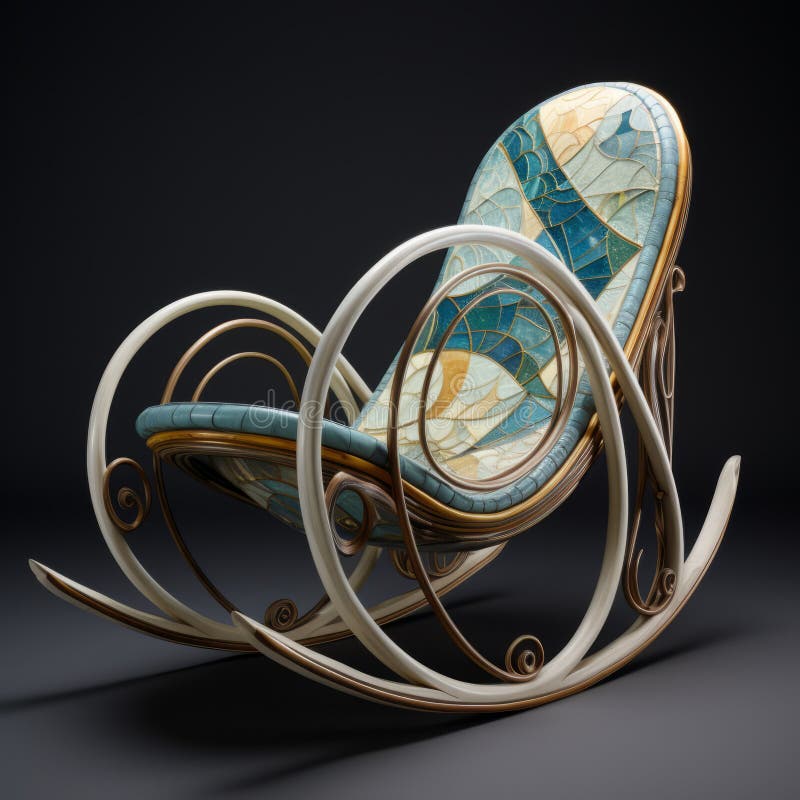 Blue Rocking Chair Stock Illustrations – 637 Blue Rocking Chair Stock ...