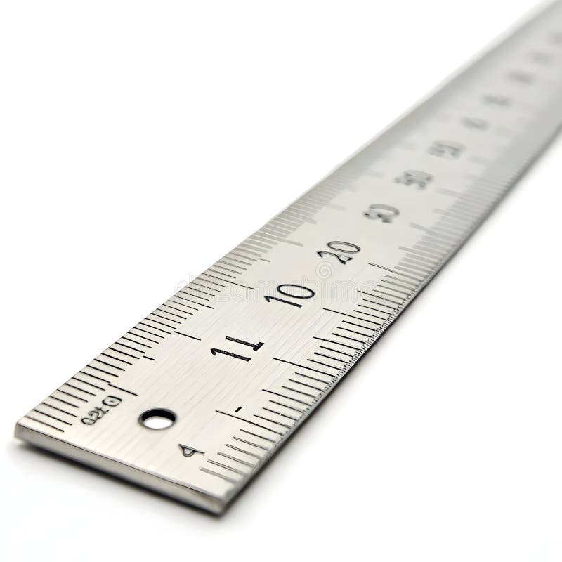 3D Ruler Isolated on White Background Stock Illustration - Illustration ...