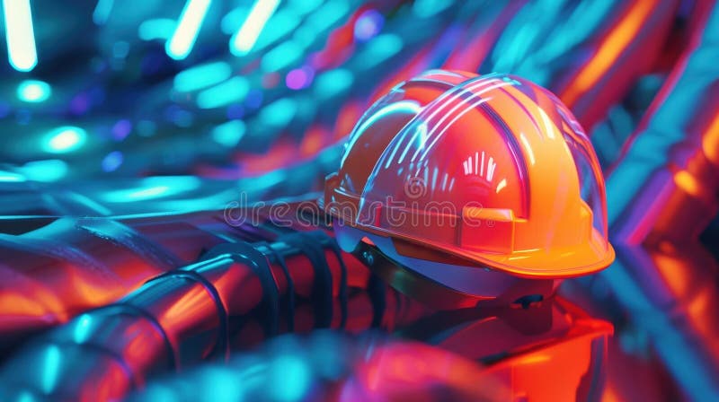 3D Model of a Safety Icon Representing Risk Management with a Vibrant ...