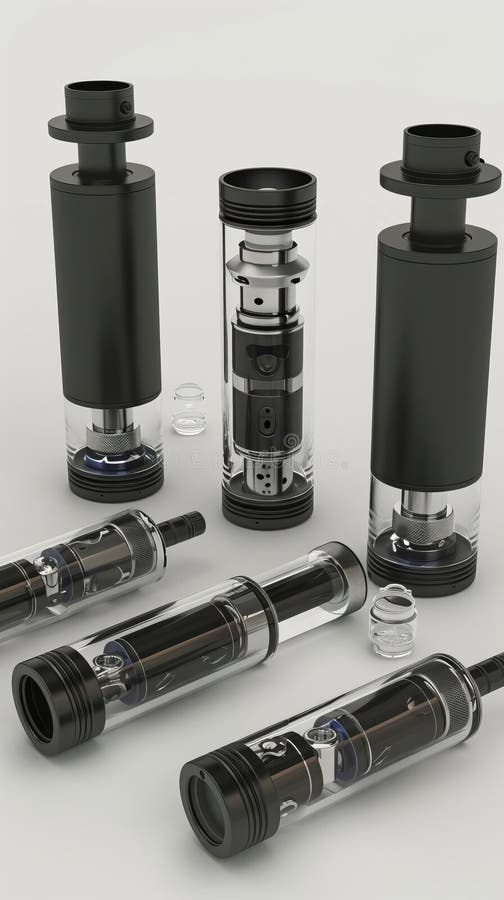3D Model of Secure Childproof Vape Tanks with Locking Mechanisms Stock ...