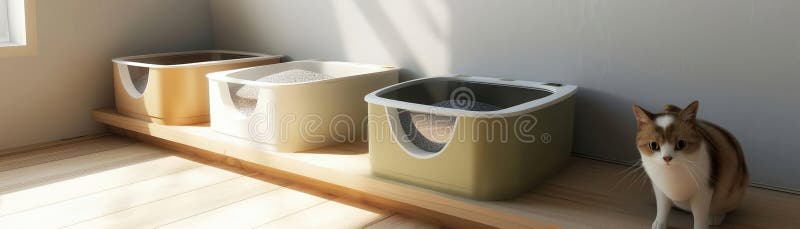 3D Model of Selfwashing and Selfflushing Litter Box Systems Stock ...