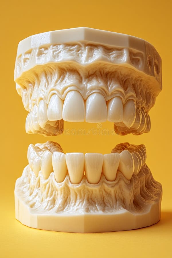 A 3D Model Showcases Dental Implants with a Realistic Depiction of ...