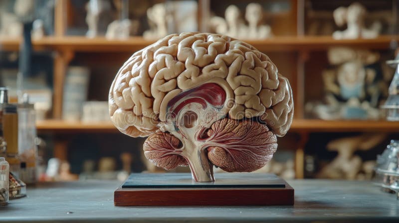 Detailed Anatomical Model of a Human Brain on Display. Perfect for ...