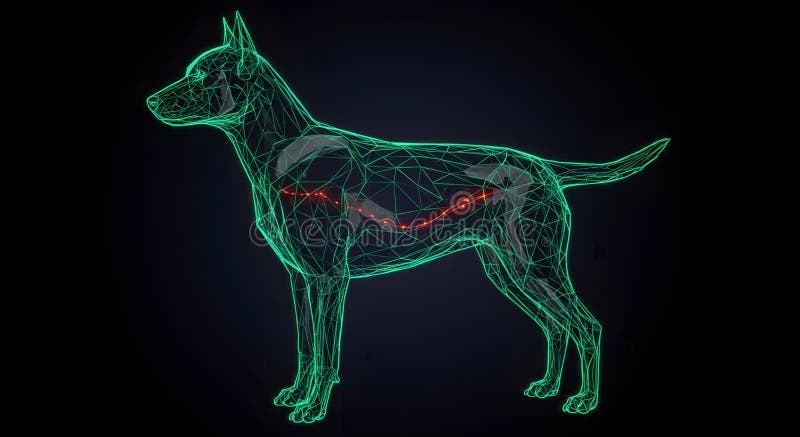 Canine Skeletal Structure Visualization: a Detailed 3D Model of a Dog S ...