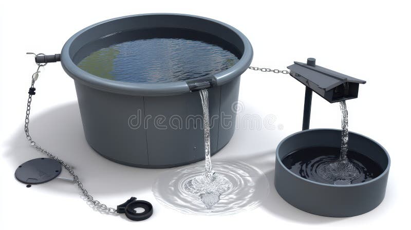 Water Transfer System stock illustration. Illustration of chain - 382894819