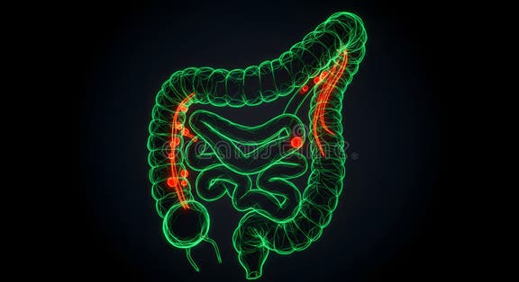 3D Model of Human Colon with Inflammatory Bowel Disease Visualization ...