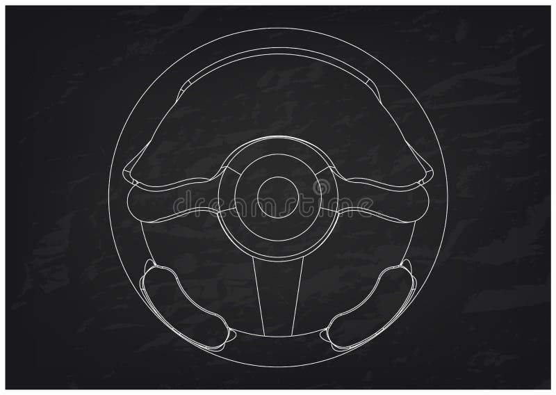 3d Model of Steering Column and Car Suspension on White Stock Vector ...