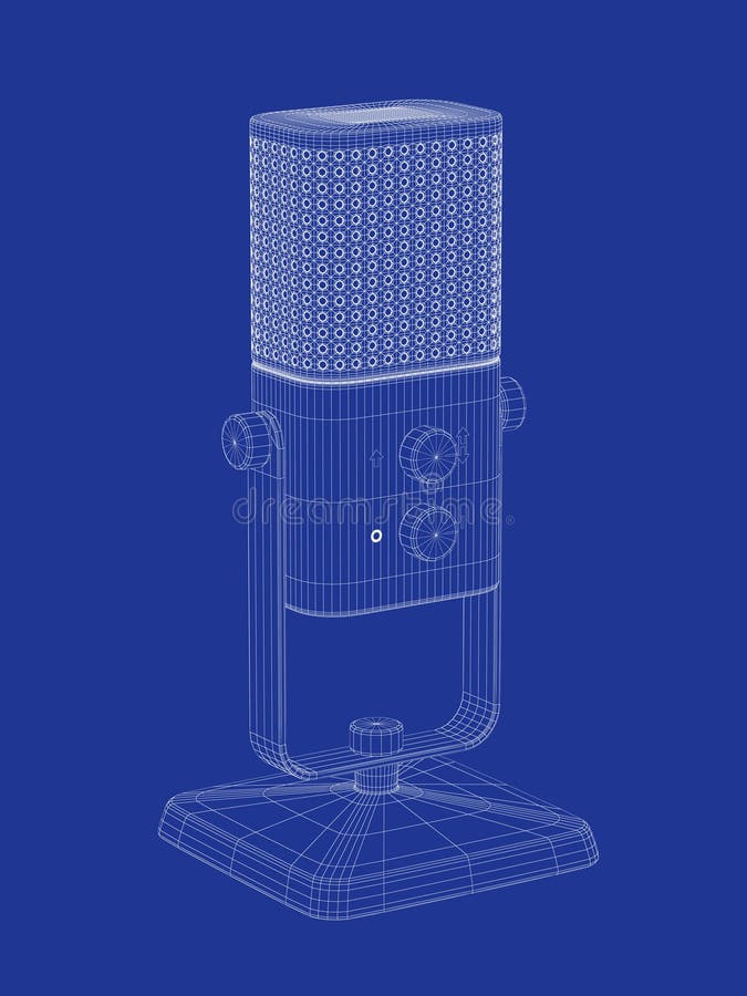 Microphone Blueprint Stock Illustrations – 358 Microphone Blueprint ...